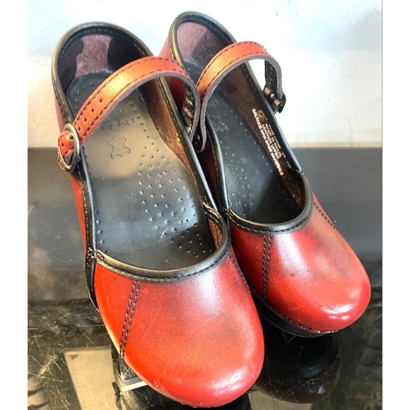 Dansko | Shoes | Womens Red Dansko Marcelle Mary Jane Size 35 455 ...